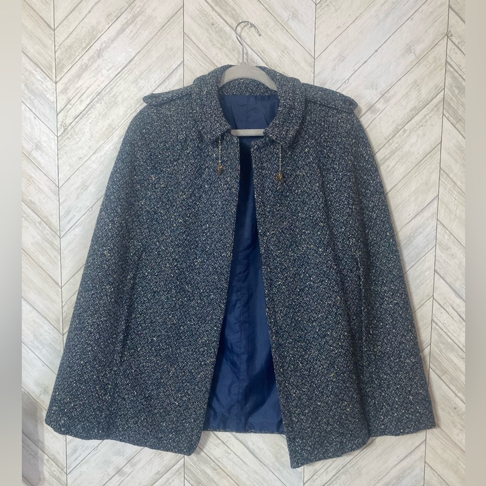 Vintage Tweed Cape - Gem